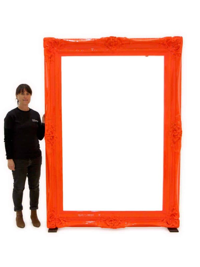 Giant Neon Orange Frame | EPH Creative - Event Prop Hire