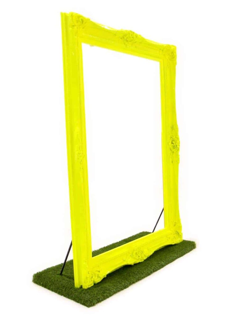 Giant Neon Yellow Frame #1 | EPH Creative - Event Prop Hire