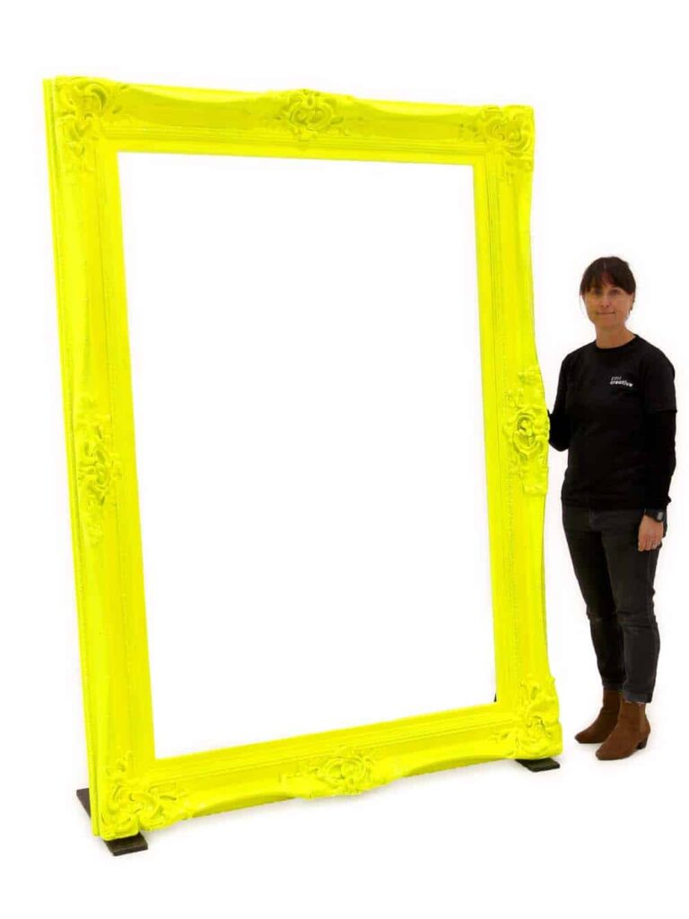 Giant Neon Yellow Frame #1 | EPH Creative - Event Prop Hire