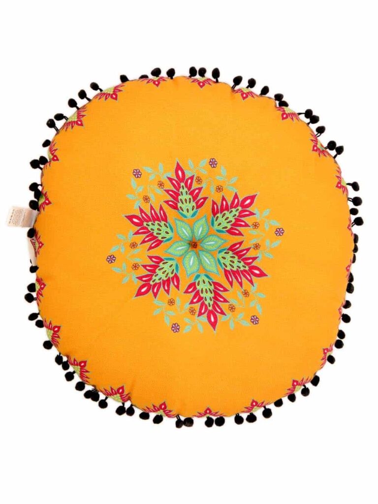Round Outdoor Cushion - Reversible Pattern | EPH Creative - Event Prop Hire
