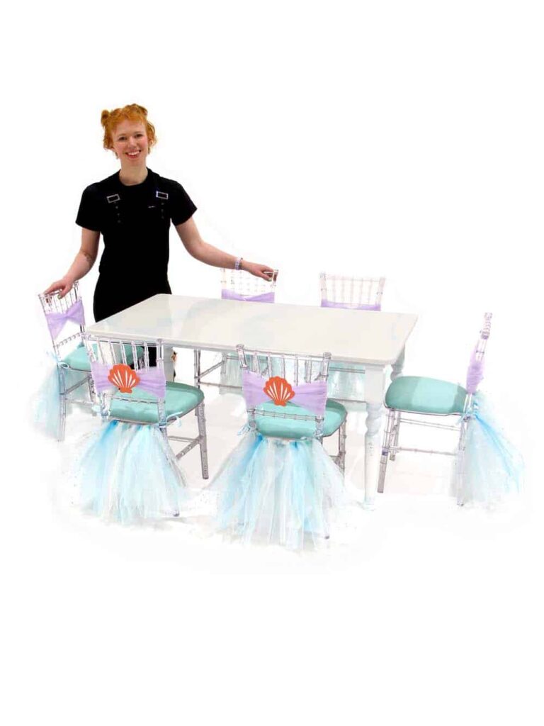 Mermaid-Themed Children's Table and 6 Chair Set | EPH Creative - Event ...