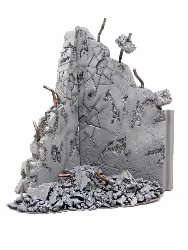 Modular Distressed Concrete Wall - Small Corner (With Rubble) | EPH ...