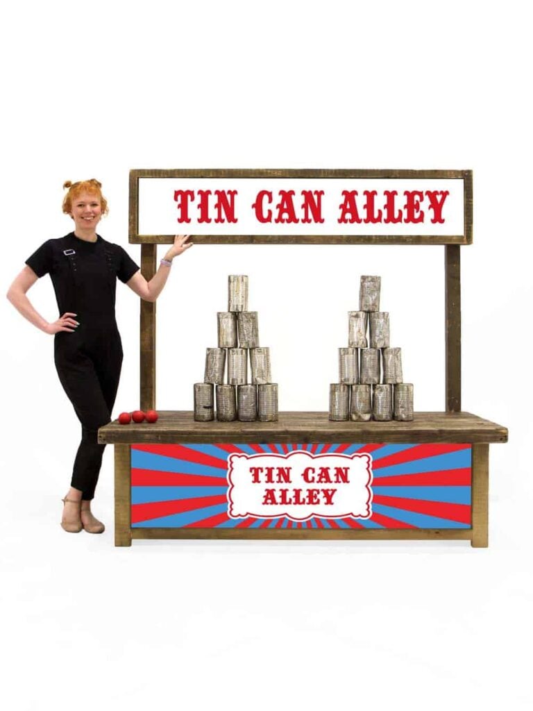 Tin Can Alley Fairground Game (Childrens) | EPH Creative - Event Prop Hire