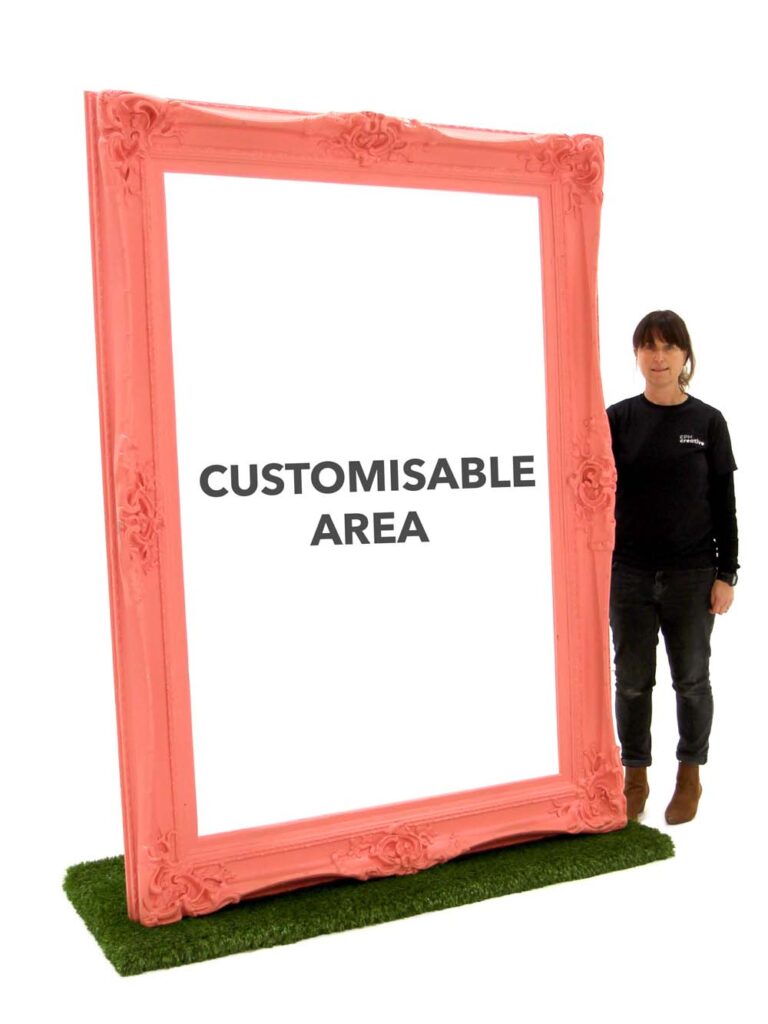 Customised Giant Pink Frame | EPH Creative - Event Prop Hire