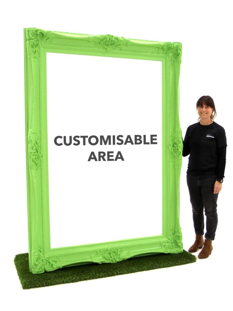Customised Giant Green Frame | EPH Creative - Event Prop Hire