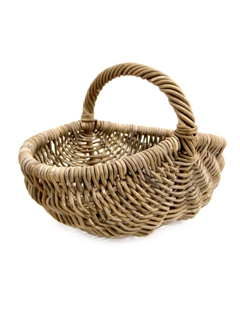 Oval Trug Wicker Basket - Hoop Handle | EPH Creative - Event Prop Hire