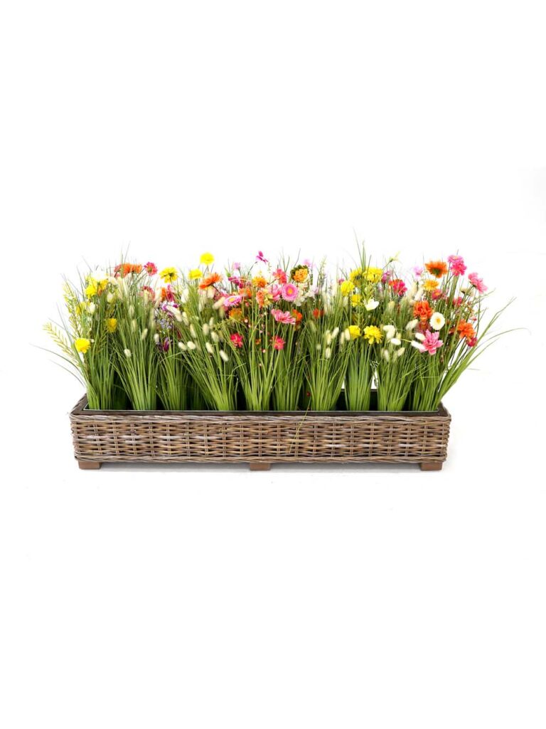 Wildflowers in Wicker Trough - Large - Warm Colours | EPH Creative ...