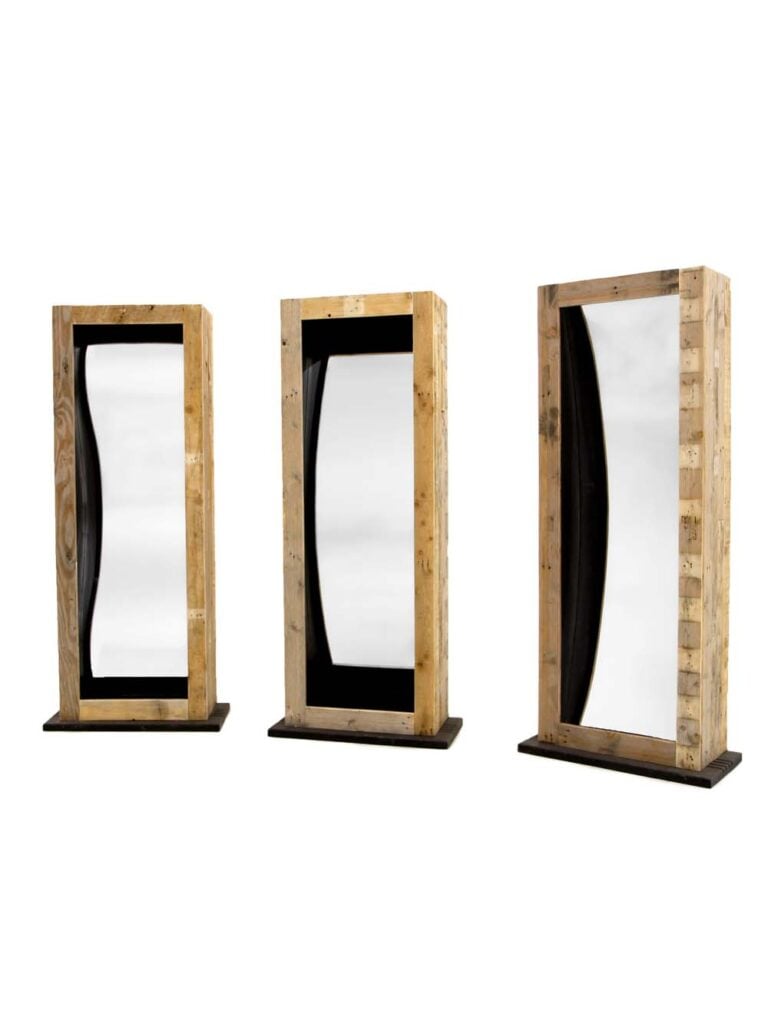 Rustic Crazy Mirrors - Set of 3 | EPH Creative - Event Prop Hire