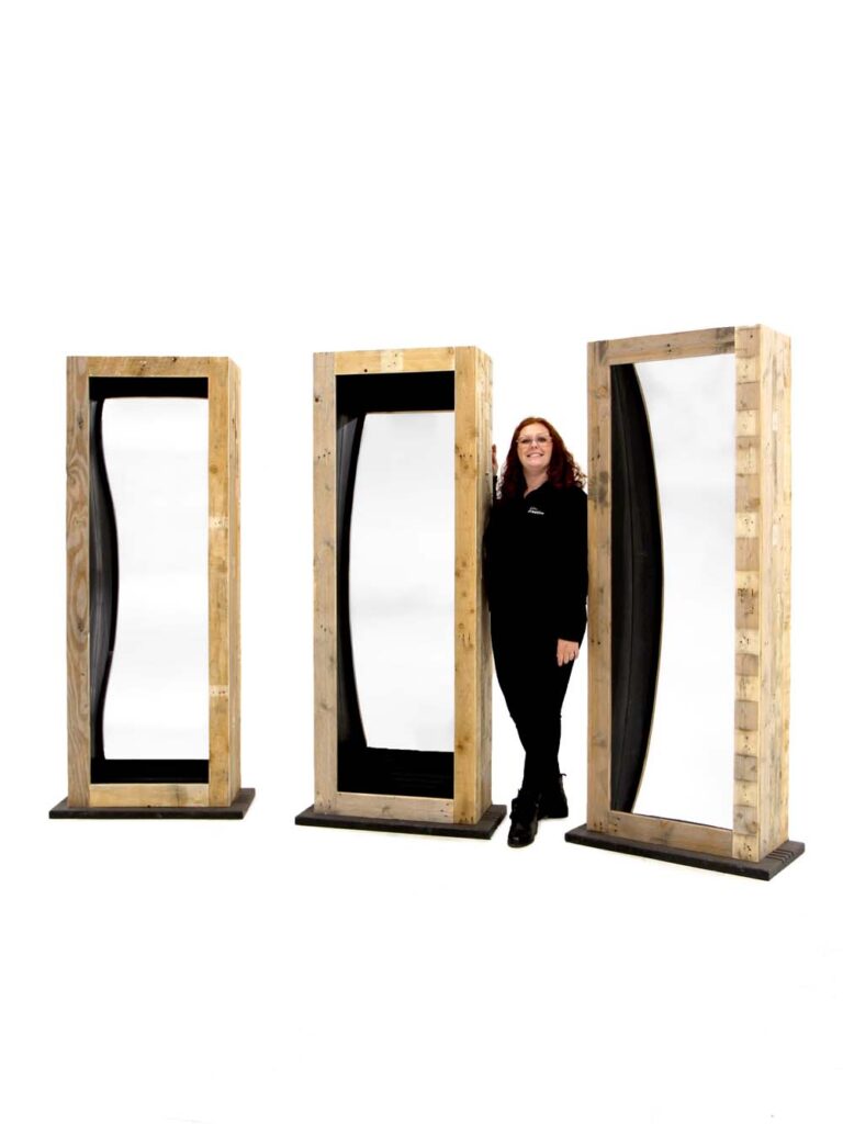 Rustic Crazy Mirrors - Set of 3 | EPH Creative - Event Prop Hire