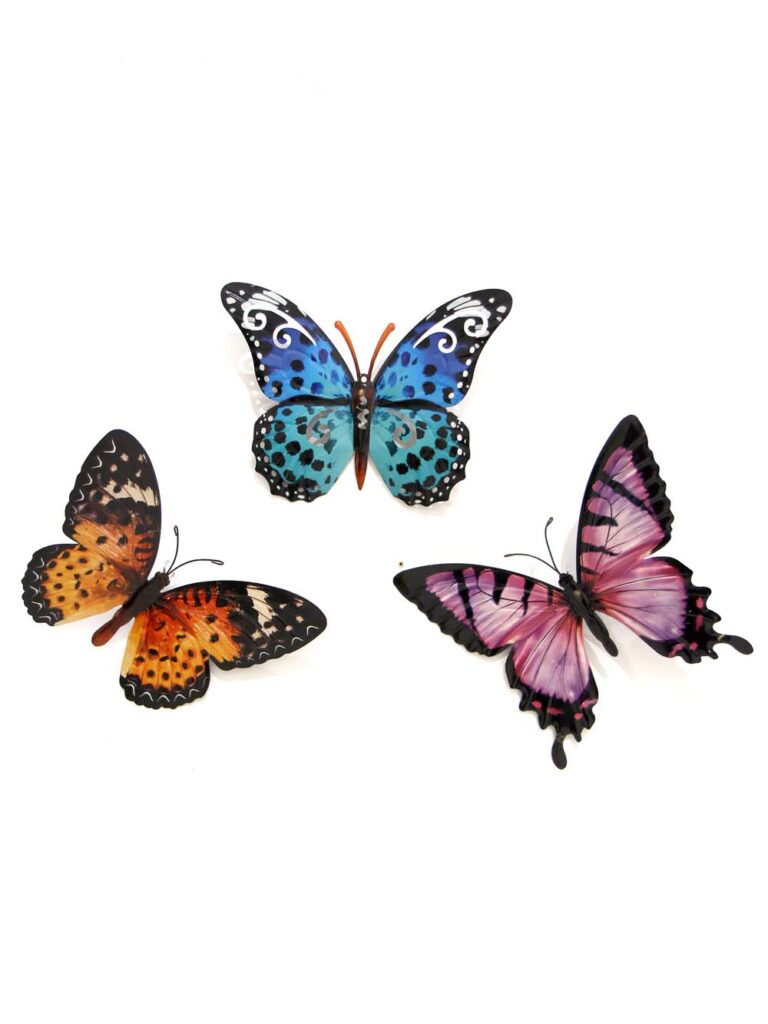 Metal Butterflies - Set of 3 | EPH Creative - Event Prop Hire