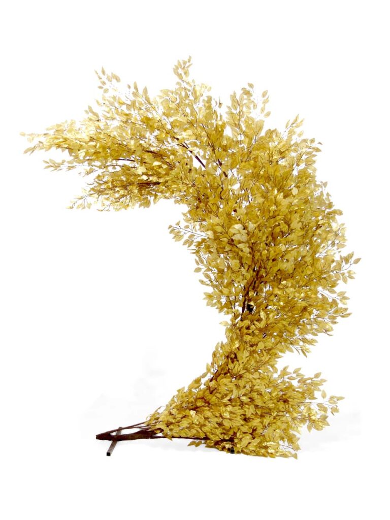 Half Moon Gate - Gold Leaf | EPH Creative - Event Prop Hire