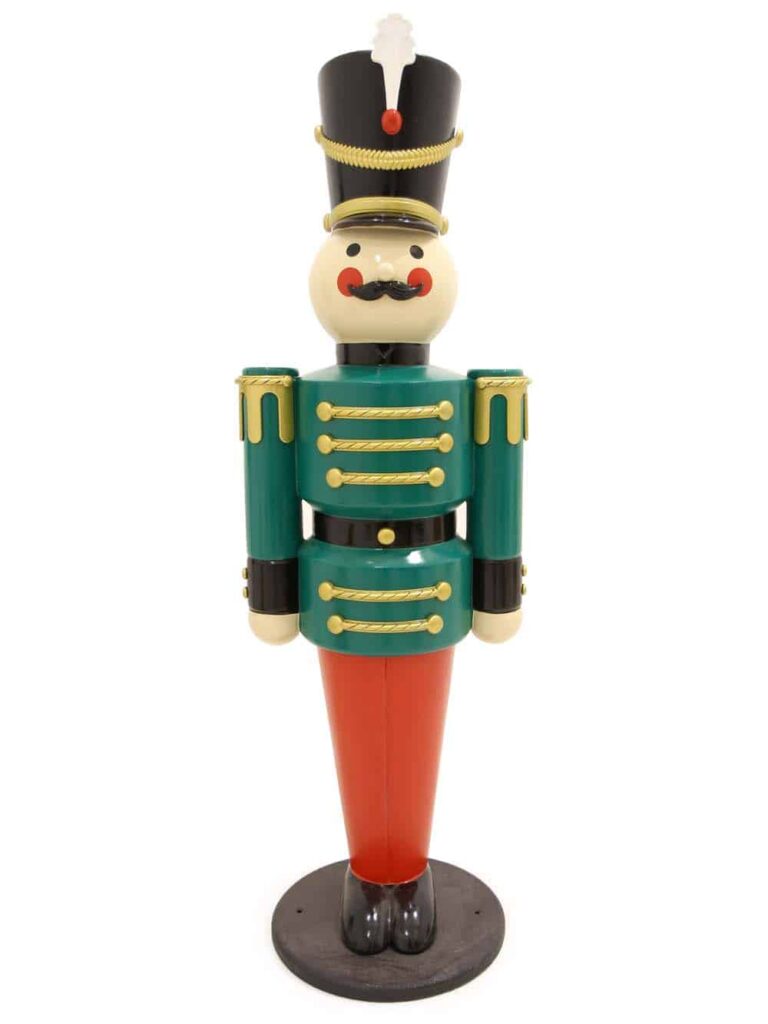 Nutcracker Soldier Prop (Green/Gold) | EPH Creative - Event Prop Hire