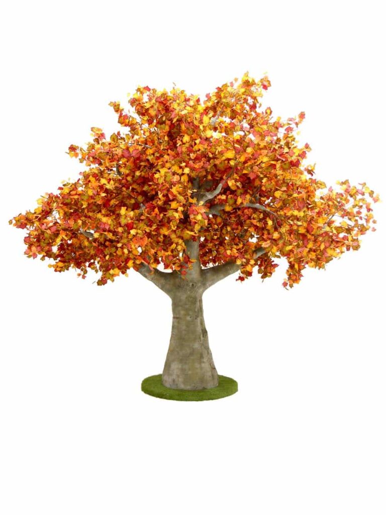 Giant Interchangeable Tree (4m) - Autumn Leaves - Smooth Bark | EPH ...