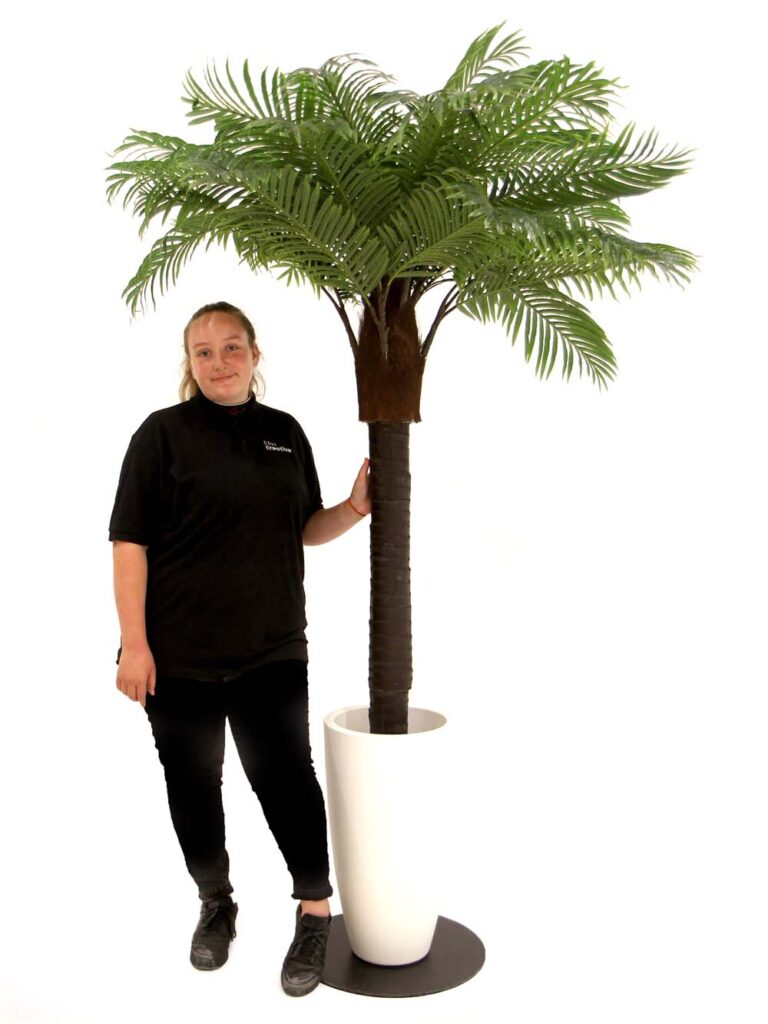 Short Palm Tree with White Container | EPH Creative - Event Prop Hire