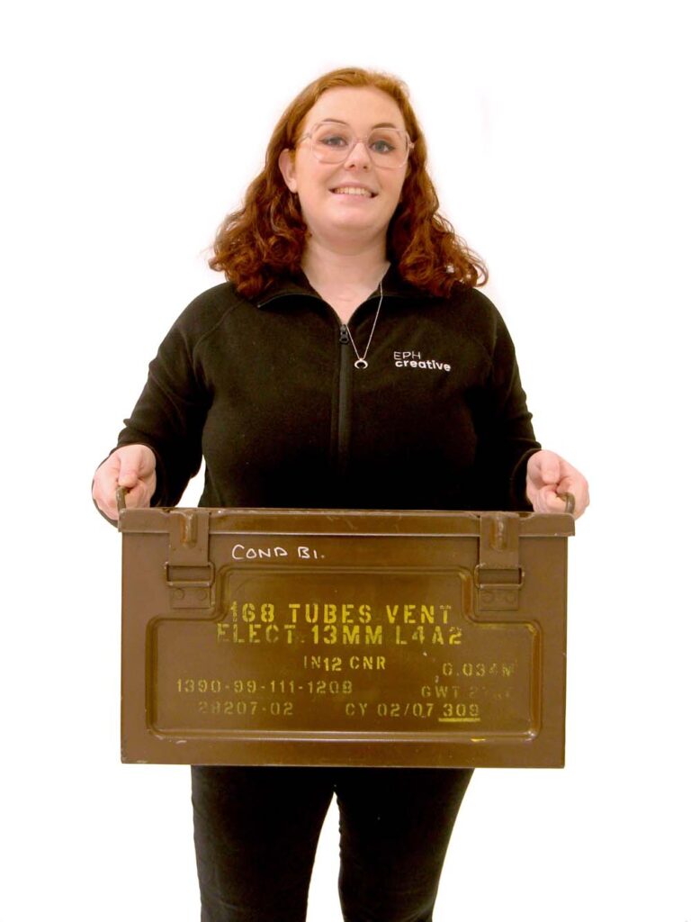 Medium Brown Military Box | EPH Creative - Event Prop Hire