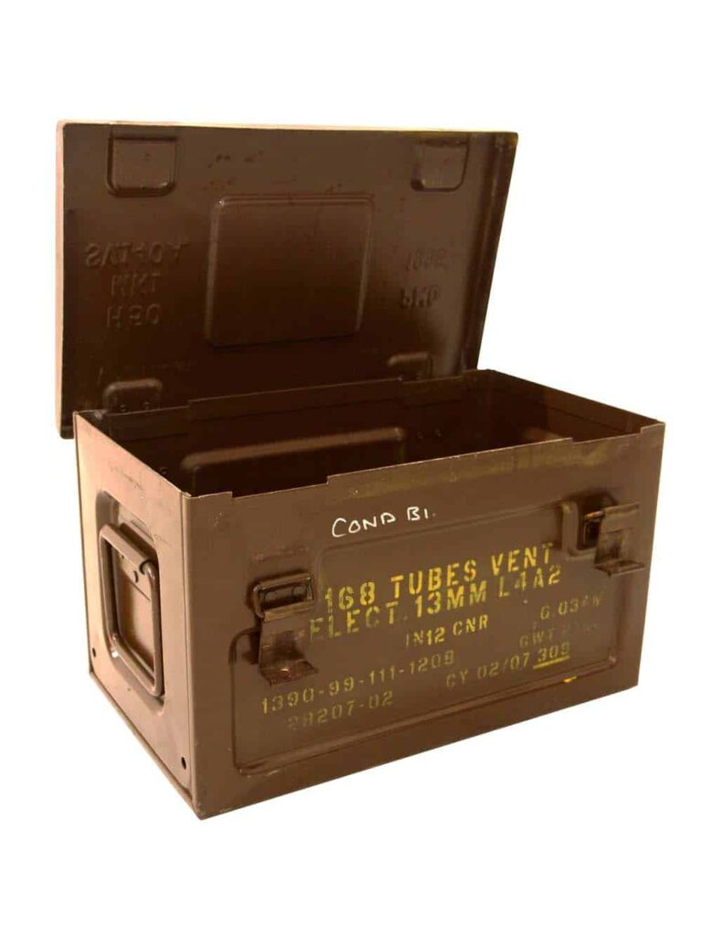 Medium Brown Military Box | EPH Creative - Event Prop Hire