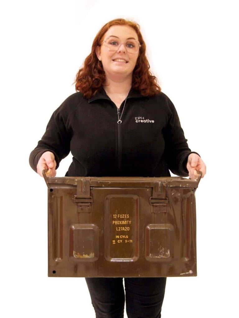 Large Brown Military Box | EPH Creative - Event Prop Hire
