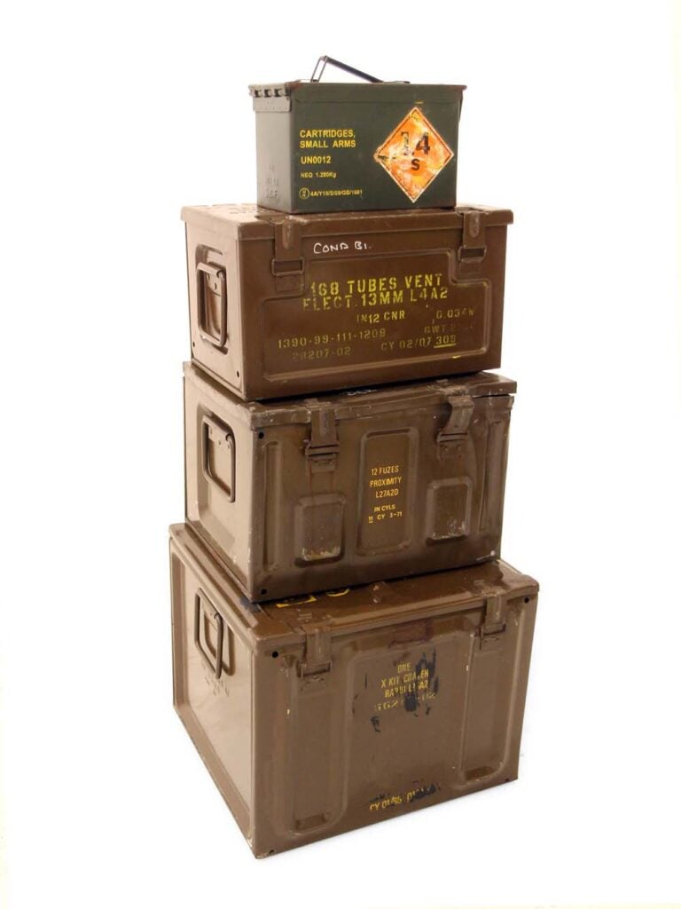 Set of Mixed Military Boxes | EPH Creative - Event Prop Hire
