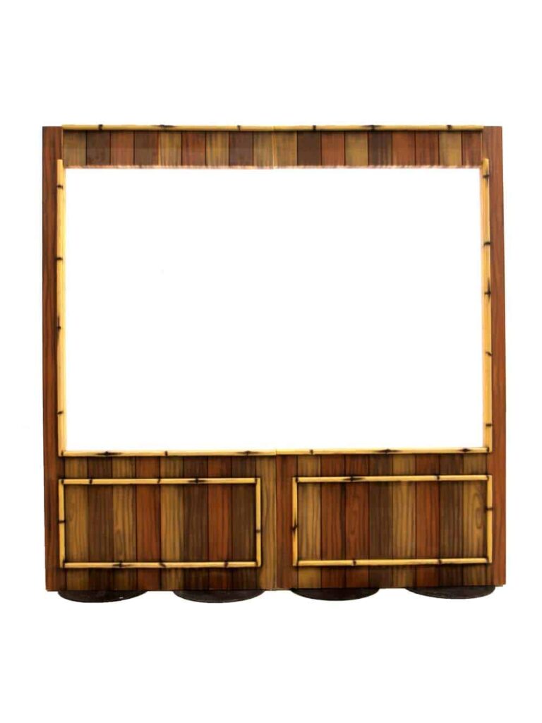 Bamboo Effect Rustic Wall Panel & Window Frame Set #1 | EPH Creative ...