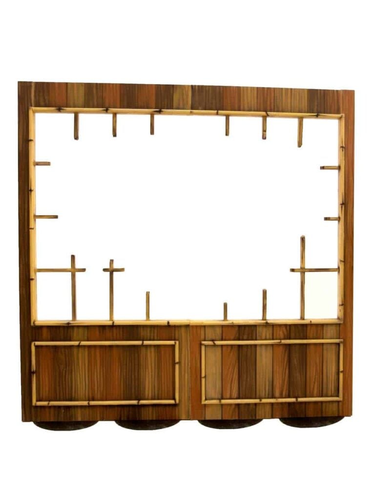 Bamboo Effect Rustic Wall Panel & Broken Window Frame Set #1 | EPH ...