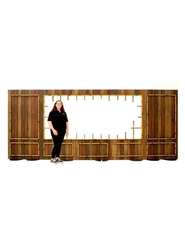 Bamboo Effect Rustic Wall Panel & Broken Window Frame Set #3 | EPH ...