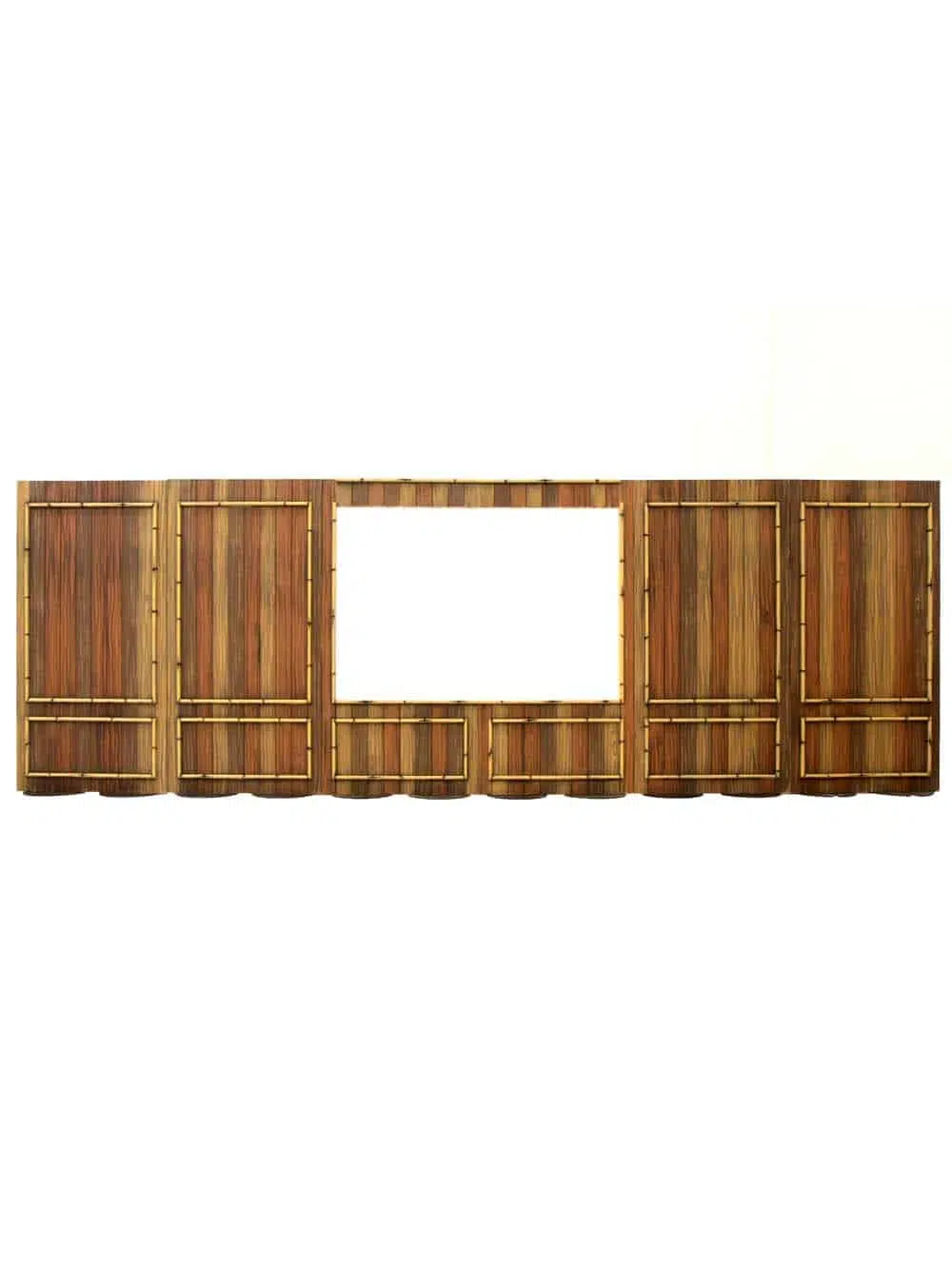 Bamboo Effect Rustic Wall Panel & Window Frame Set #3 | EPH Creative ...