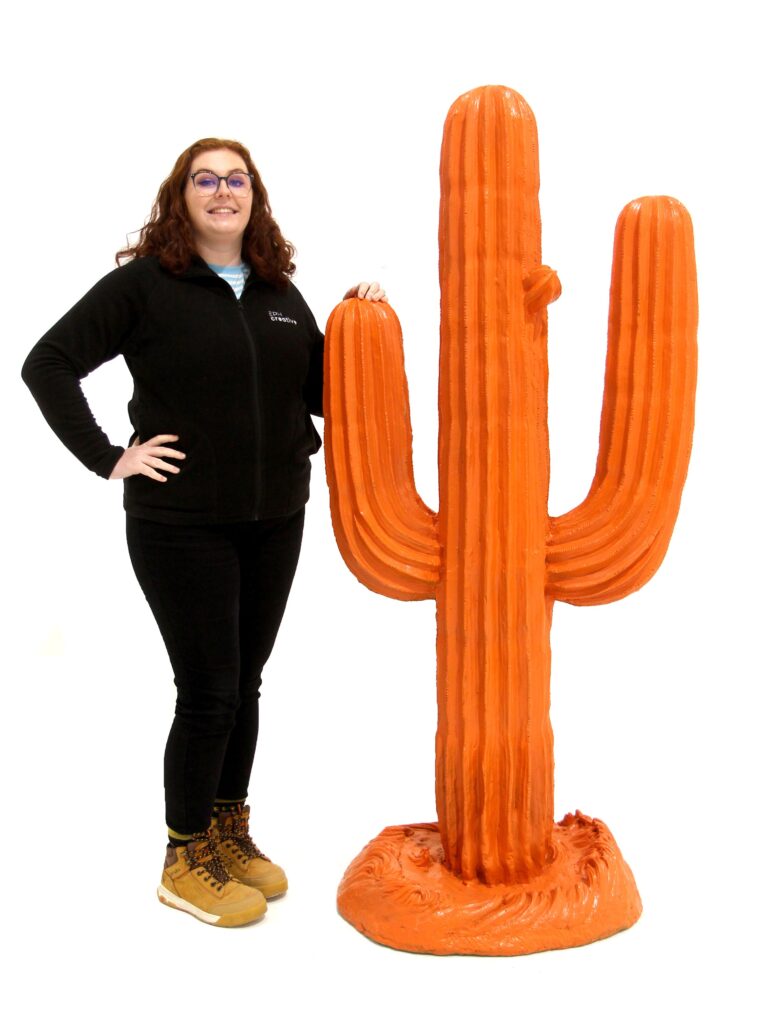 Giant Cactus - Orange (6ft) | EPH Creative - Event Prop Hire