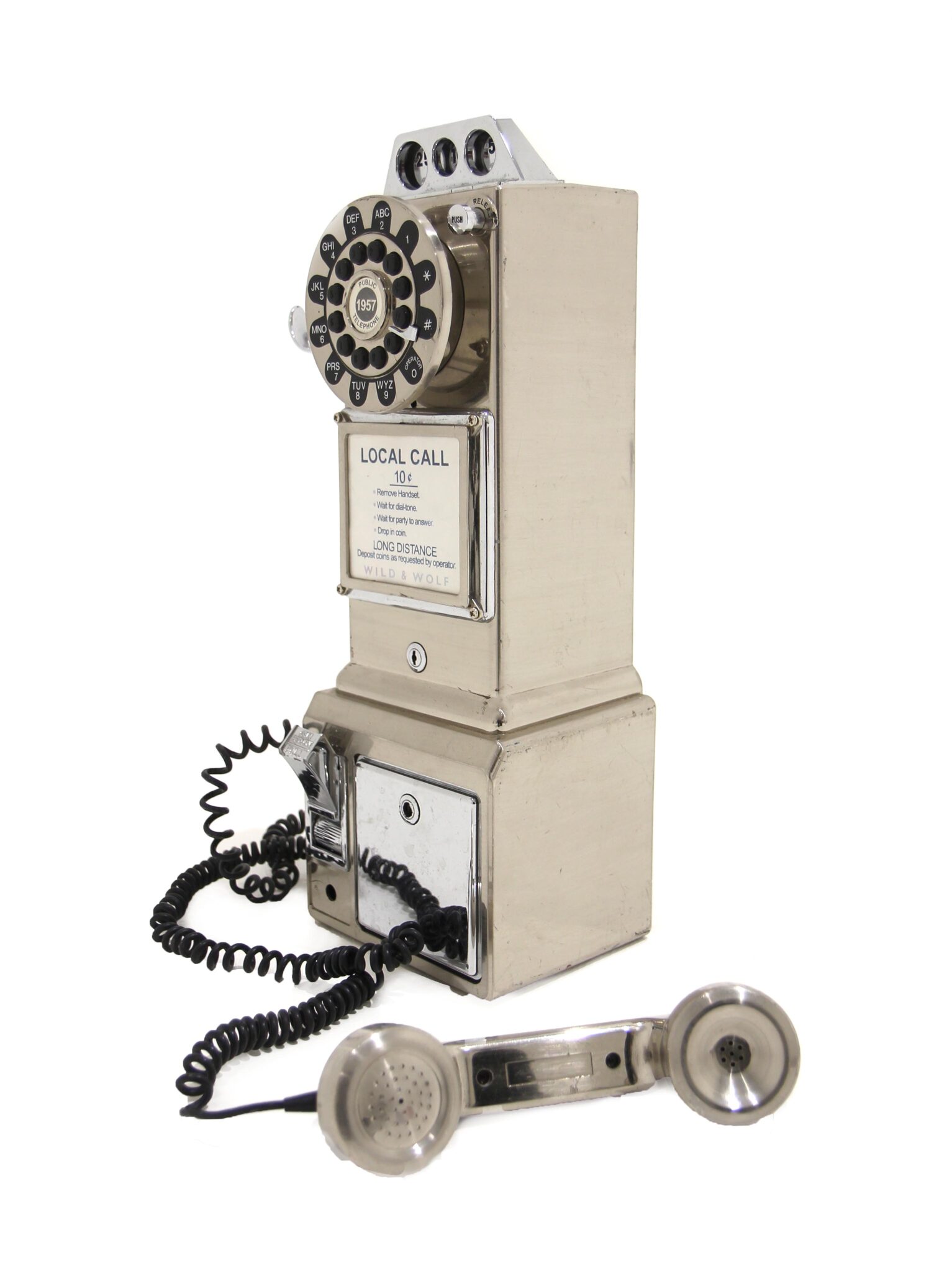 Silver Payphone | EPH Creative - Event Prop Hire