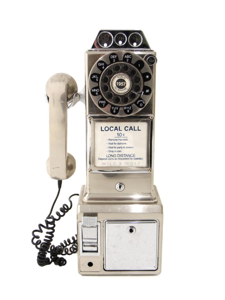 Silver Payphone | EPH Creative - Event Prop Hire