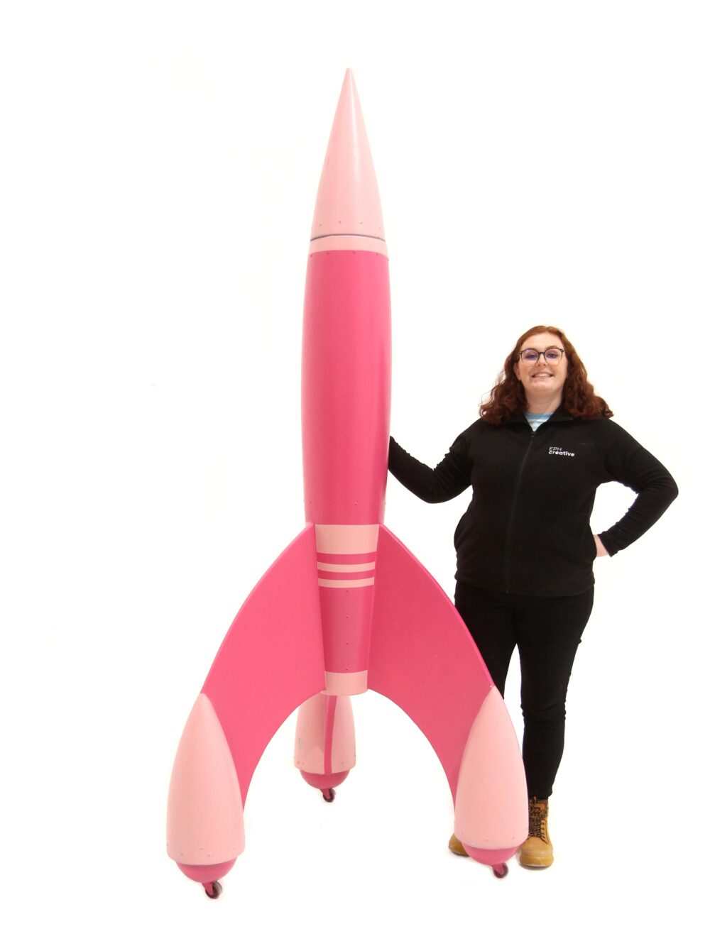 Giant Pink Rocket | EPH Creative - Event Prop Hire