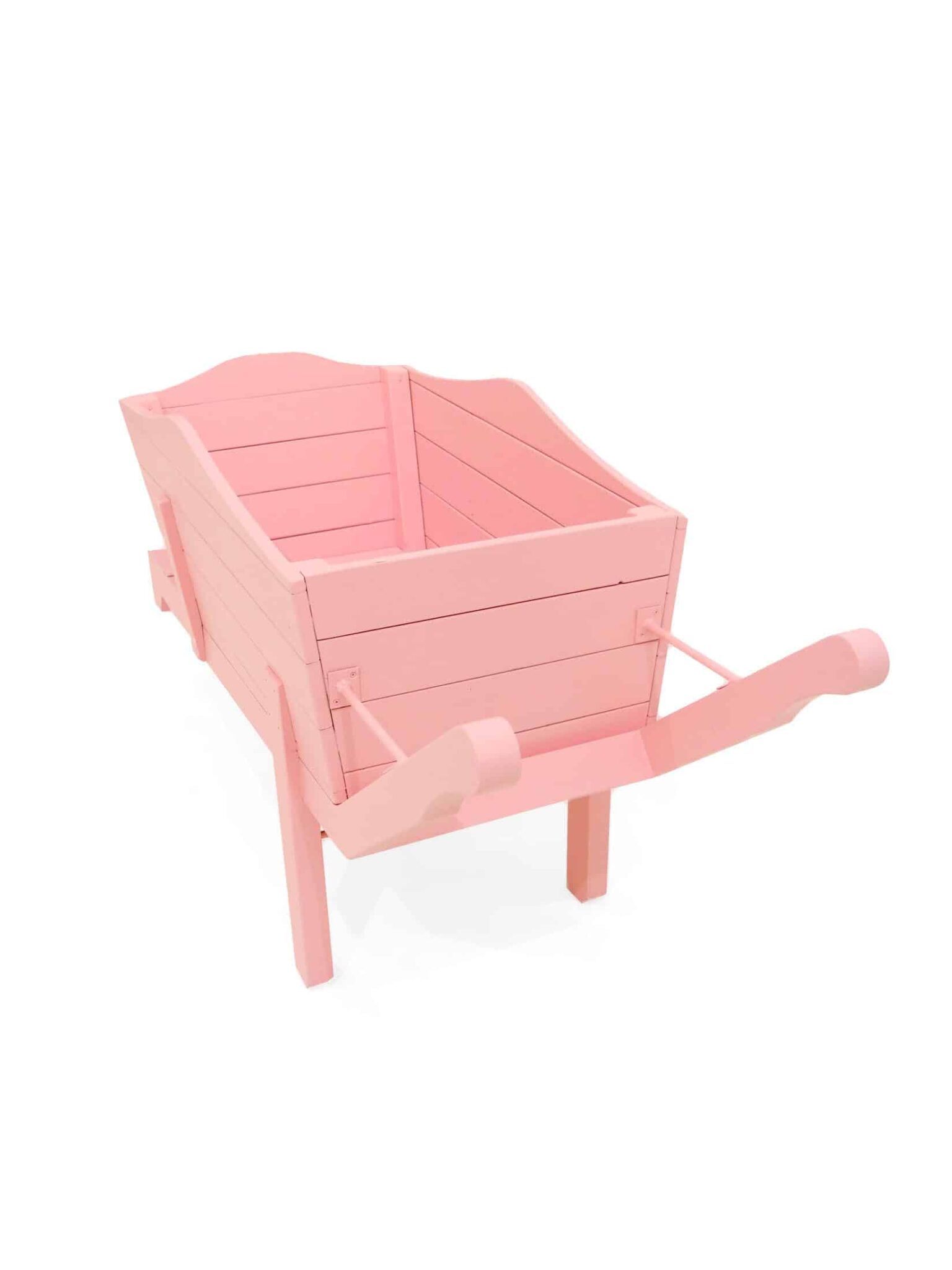 Wooden Wheelbarrow - Pink | EPH Creative - Event Prop Hire