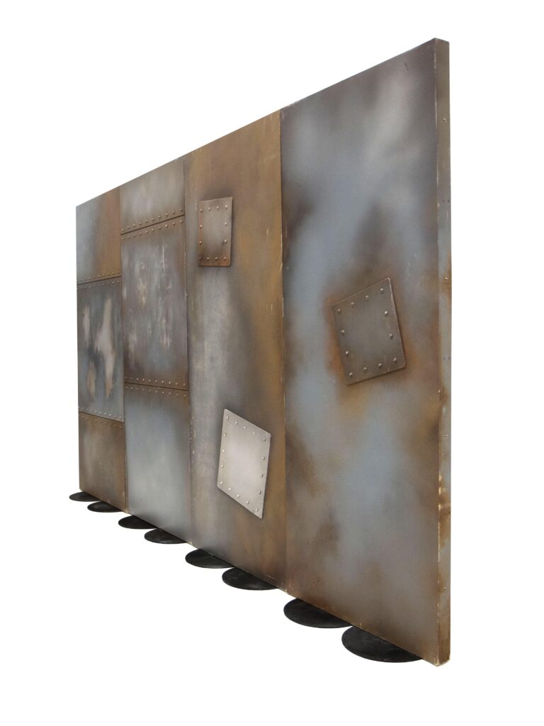 Industrial Metal Effect Backdrop - Metal Panelled Finish (Style May ...