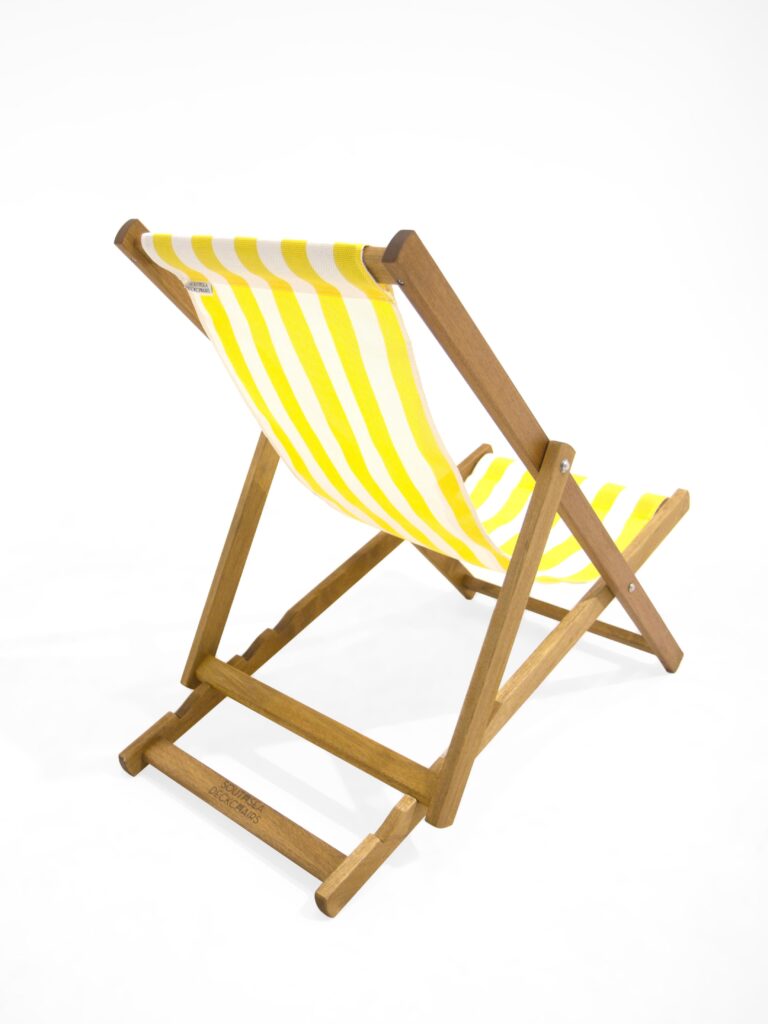 Traditional Deckchair - Yellow Stripe | EPH Creative - Event Prop Hire