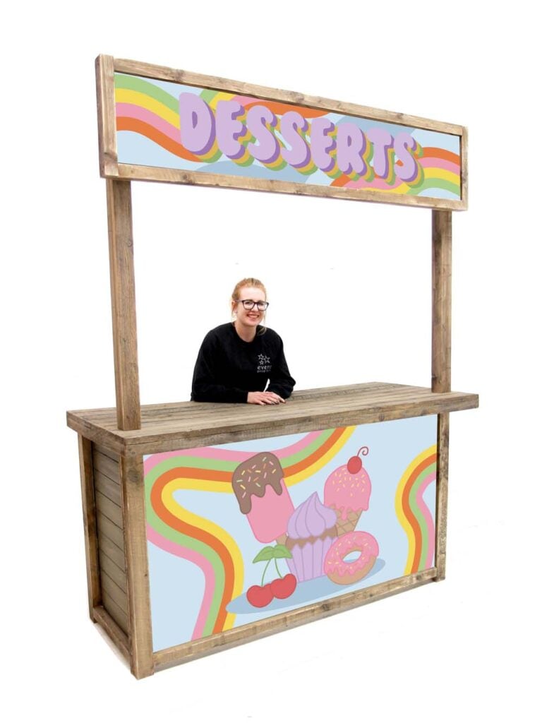 Desserts Food Stall - Pastels | EPH Creative - Event Prop Hire