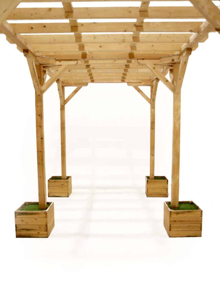 Chunky Wooden Pergola | EPH Creative - Event Prop Hire