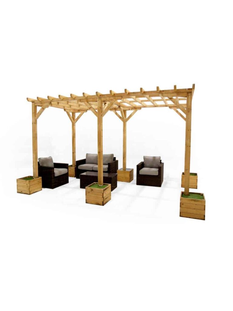Chunky Wooden Pergola | EPH Creative - Event Prop Hire