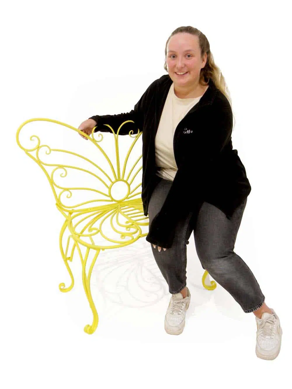 Metal Butterfly Yellow Chair | EPH Creative - Event Prop Hire