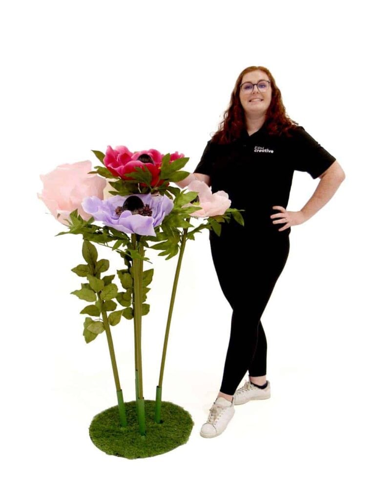 Giant Flower Display - Alice in Wonderland | EPH Creative - Event Prop Hire
