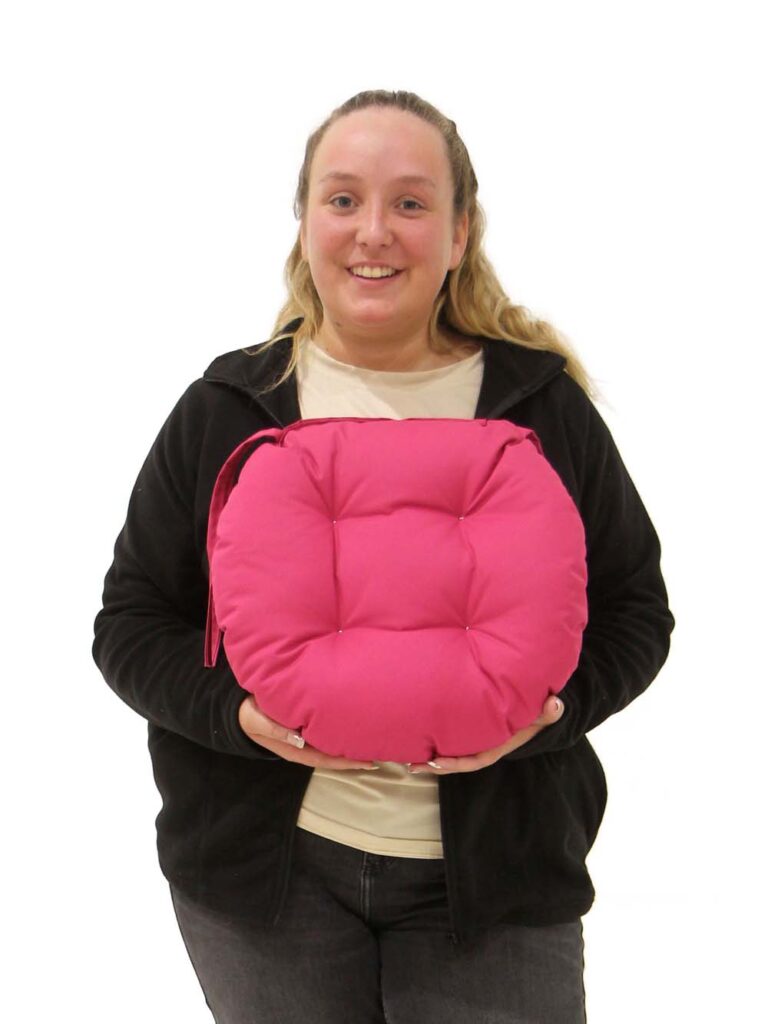 Round Seat Pad Cushion - Pink | EPH Creative - Event Prop Hire