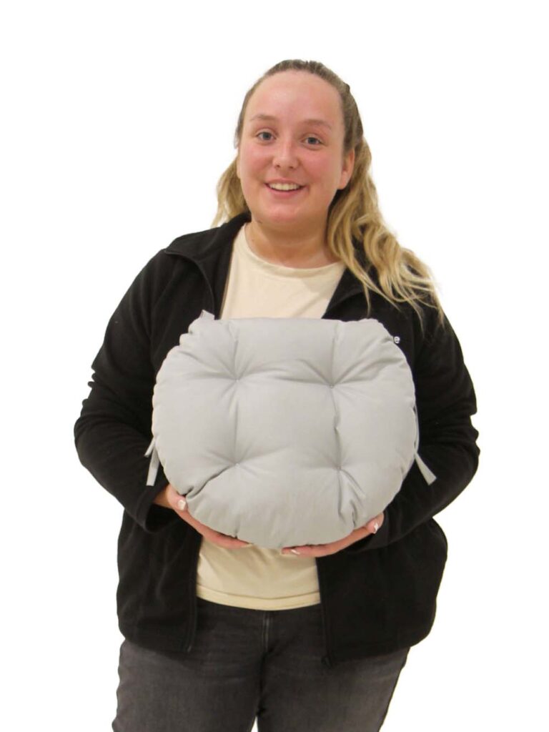 Round Seat Pad Cushion - Grey | EPH Creative - Event Prop Hire