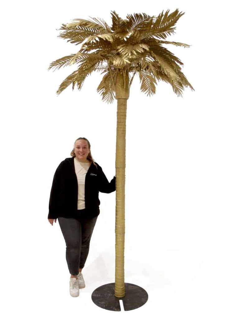 Tall Palm Tree (3.2m) - Gold | EPH Creative - Event Prop Hire