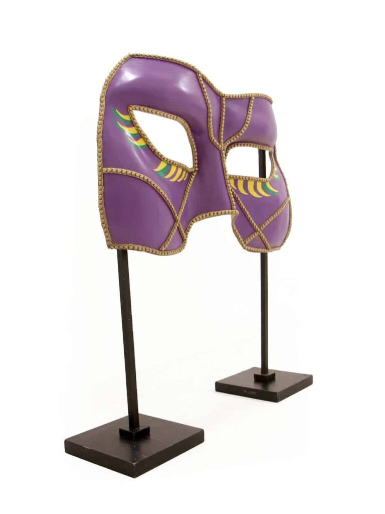 Giant Venetian Mask Purple Set | EPH Creative - Event Prop Hire