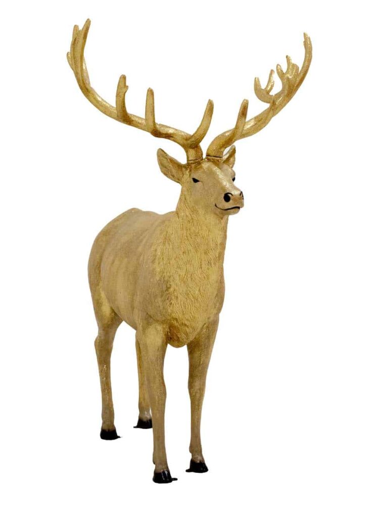 Sparkly Gold Stag | EPH Creative - Event Prop Hire