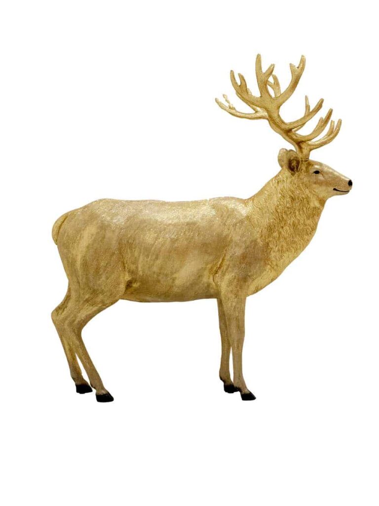 Sparkly Gold Stag | EPH Creative - Event Prop Hire