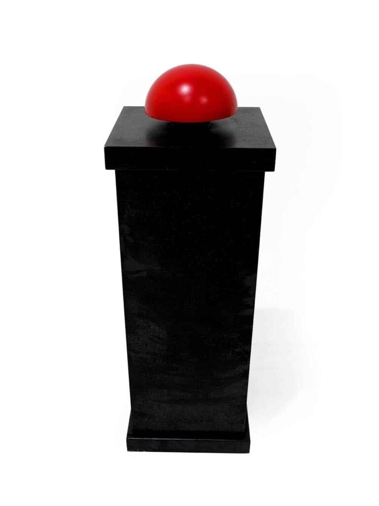 Big Red Button Plinth - 120cm | EPH Creative - Event Prop Hire
