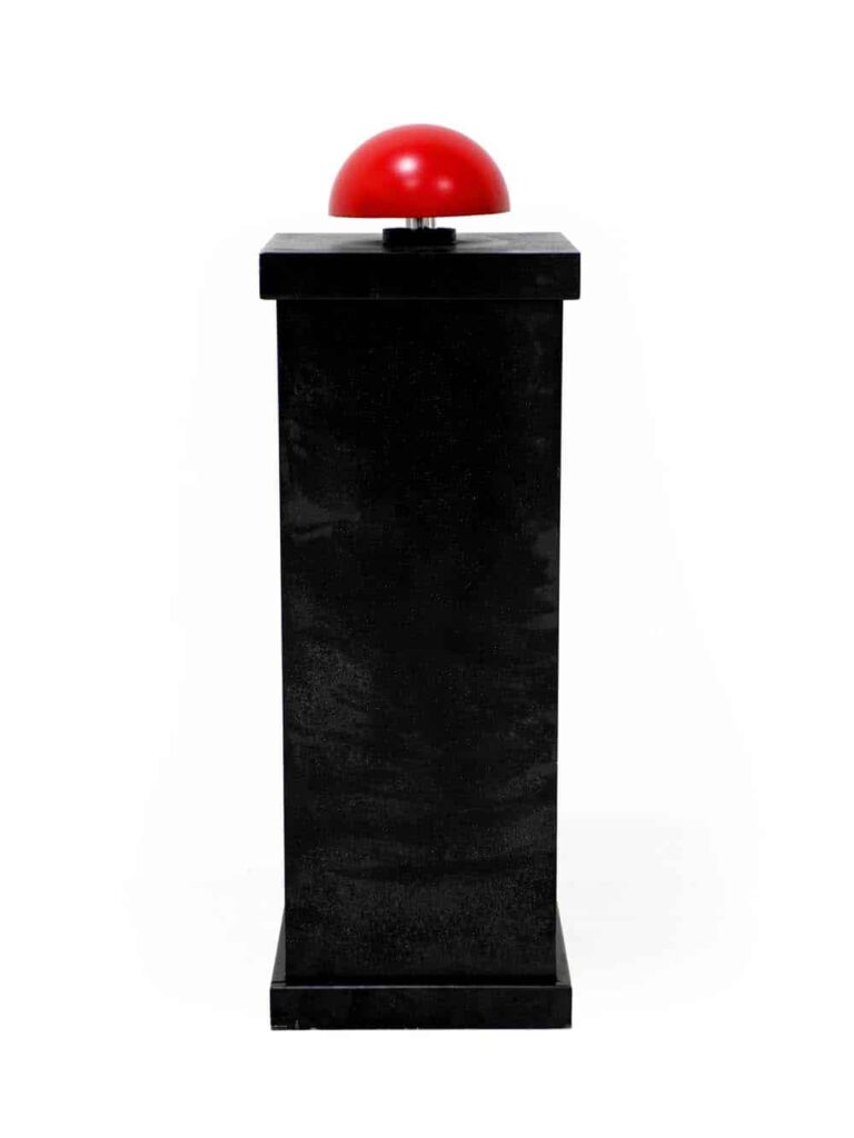 Big Red Button Plinth - 120cm | EPH Creative - Event Prop Hire