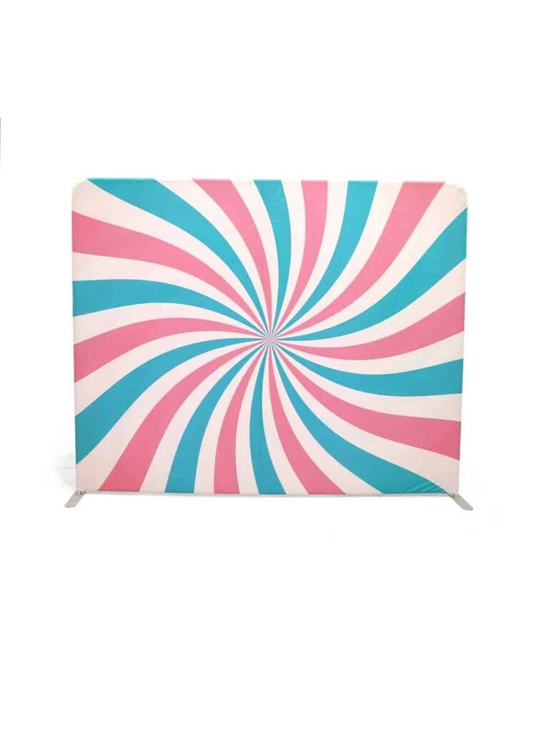 Double Sided Backdrop - Swirl - 2.3m x 3m | EPH Creative - Event Prop Hire