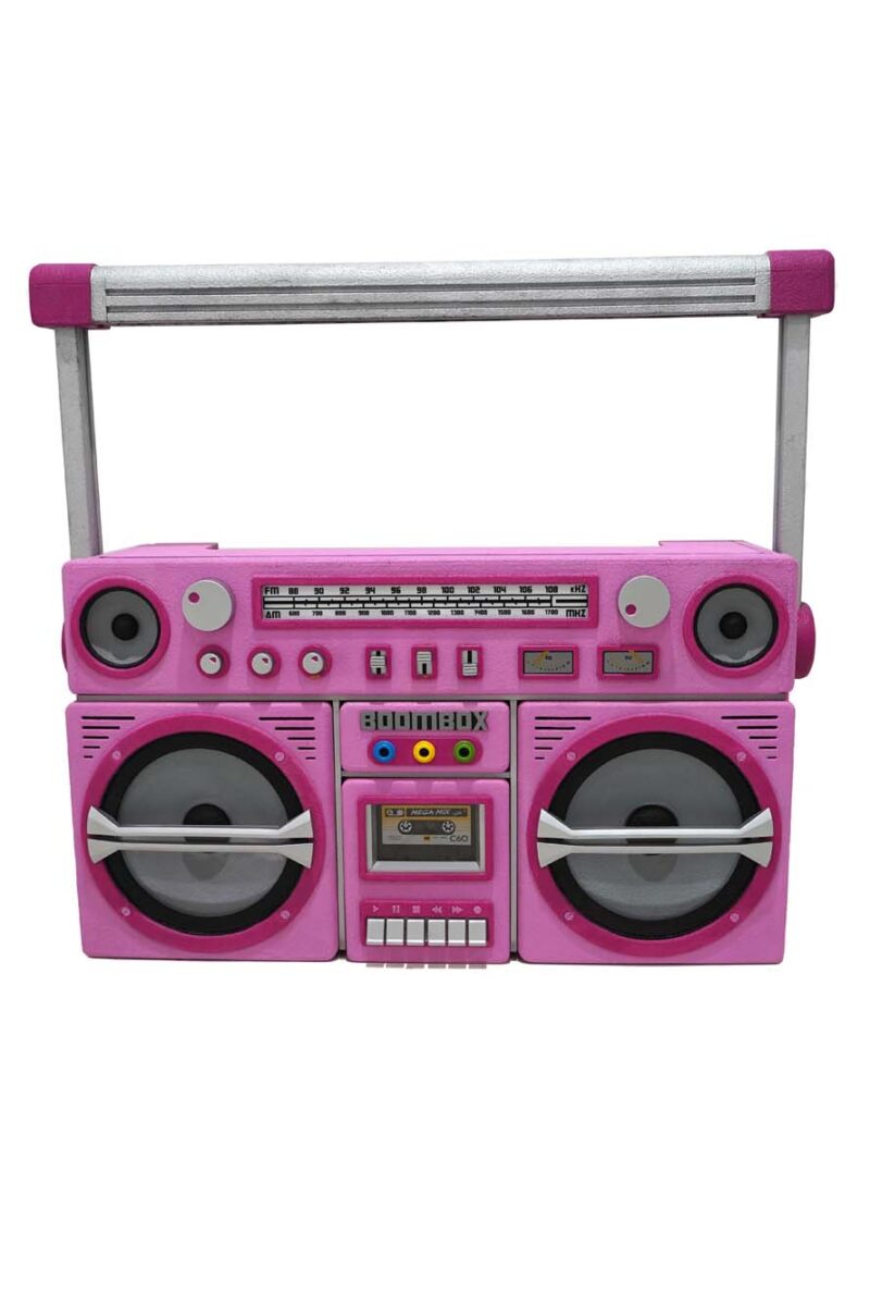 Giant Boombox (With Lights) - Pink | EPH Creative - Event Prop Hire