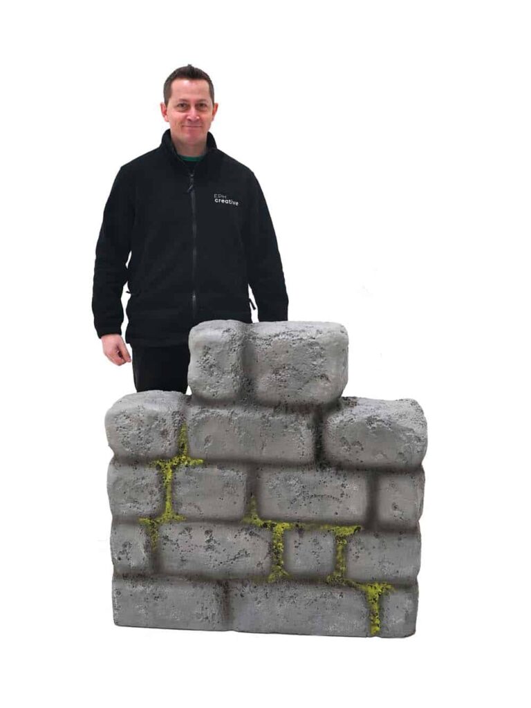 Derelict & Broken Modular Wall Section - 1m x 1m | EPH Creative - Event ...