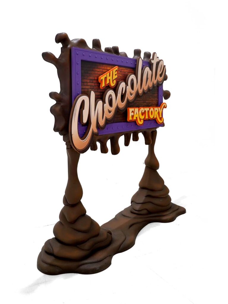 'The Chocolate Factory' Sign | EPH Creative - Event Prop Hire